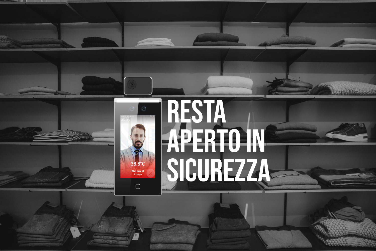 Termoscanner per misurazione della temperatura corporea e presenza ...